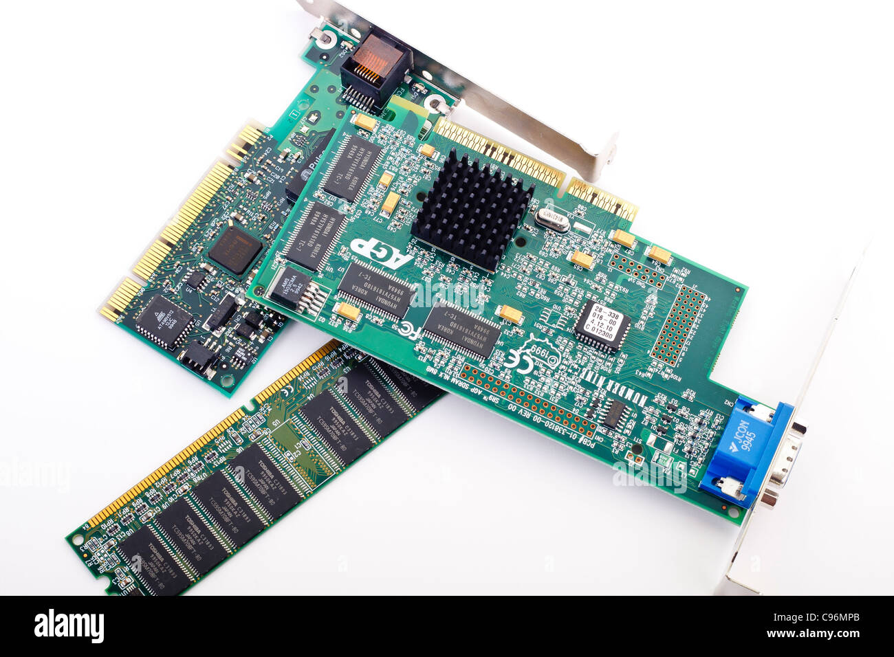 A collection of computer cards and memory chips Stock Photo - Alamy