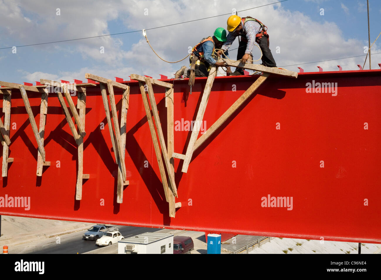 Construction Worker On Bridge 16M Kepax Bridge In Worcester Enters