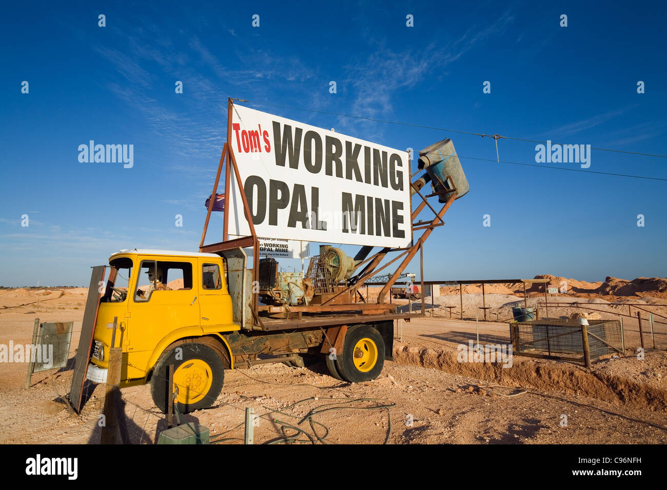 Tom's Working Opal Mine - a tourist attraction in the outback town of ...