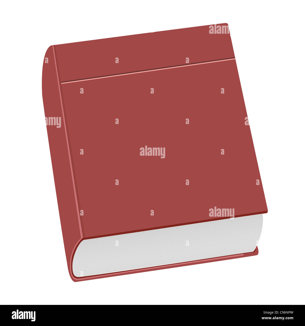Realistic illustration closed book - vector Stock Photo - Alamy