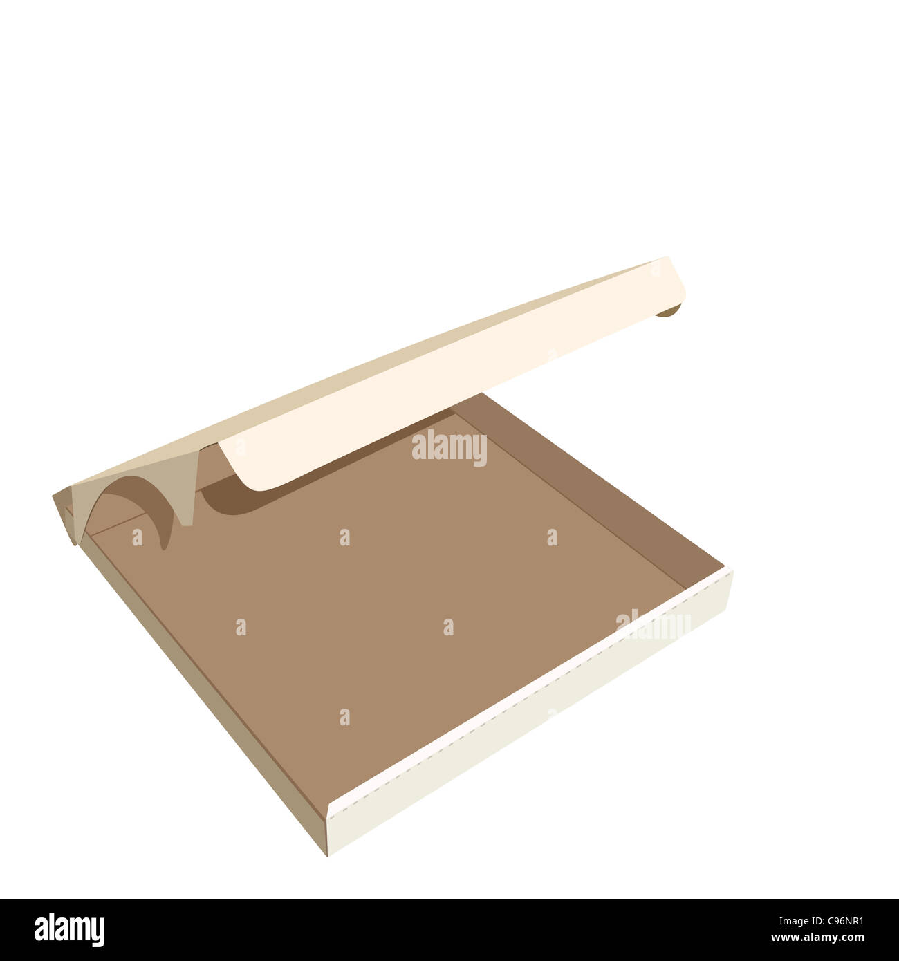 Realistic illustration of box isolated on white background - vector ...