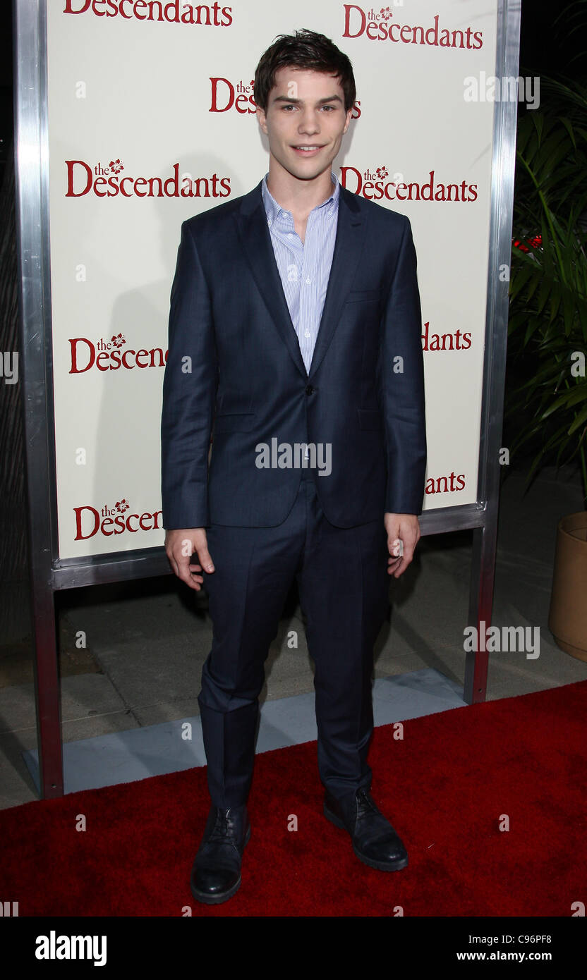 NICK KRAUSE THE DESCENDANTS. LOS ANGELES PREMIERE BEVERLY HILLS LOS ...