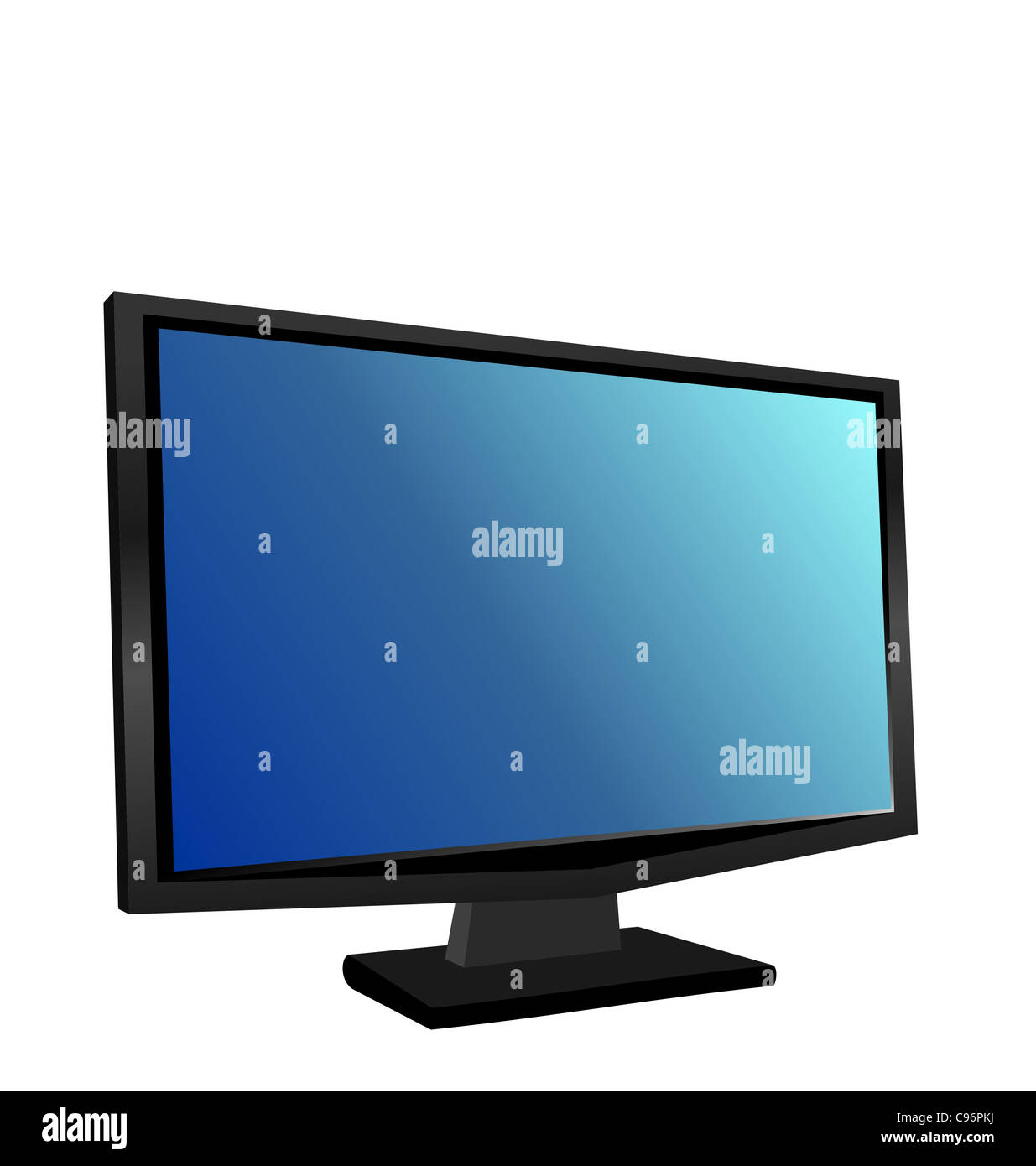 Illustration monitor TFT isolated on white background - vector Stock ...