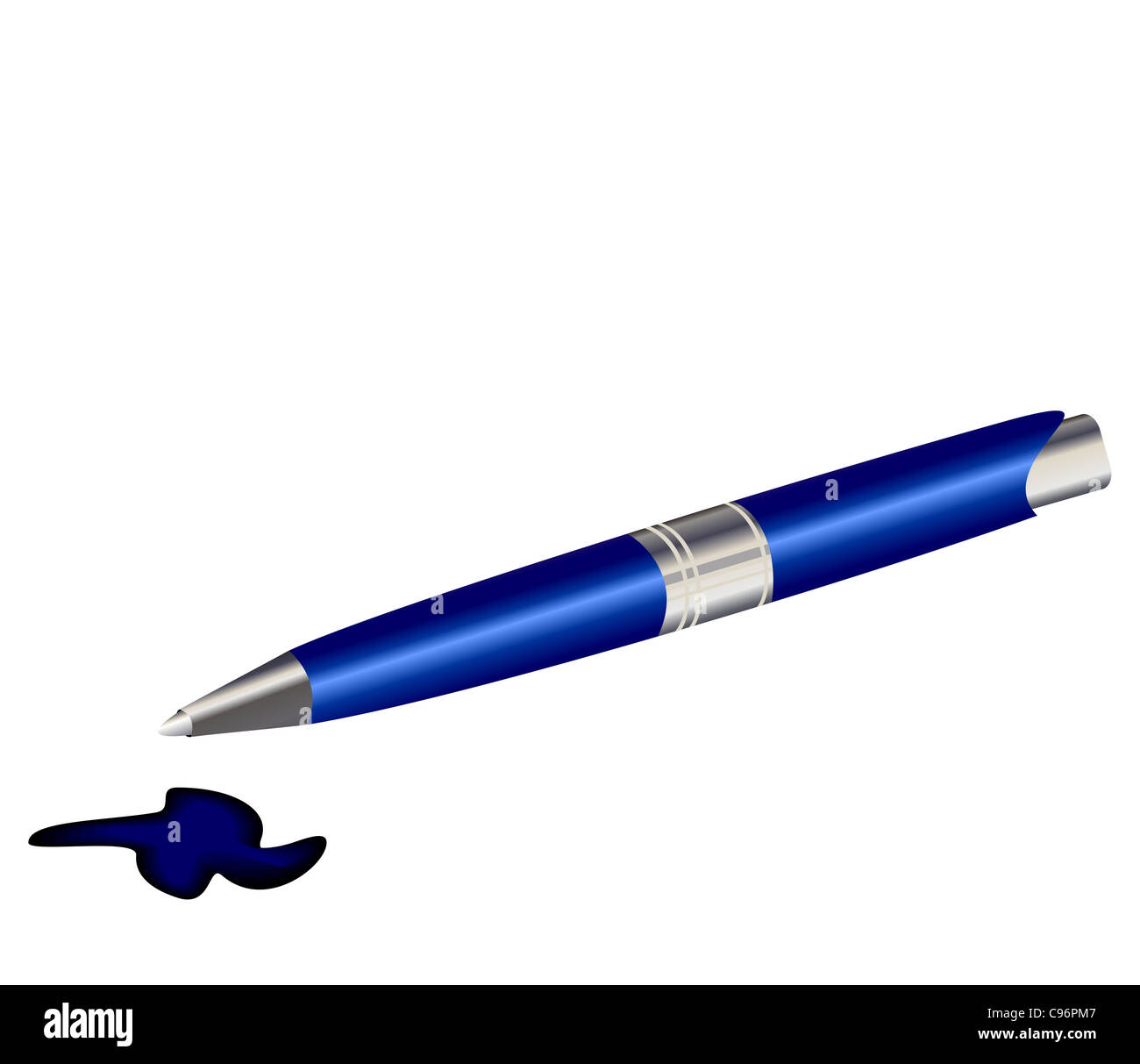 Realistic illustration of pen Stock Photo - Alamy