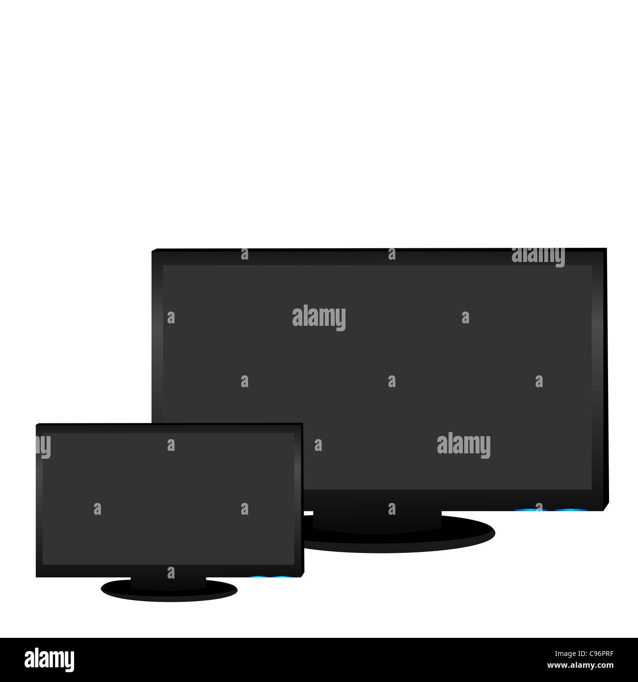 Realistic illustration of plasma LCD TV. Vector Stock Photo - Alamy