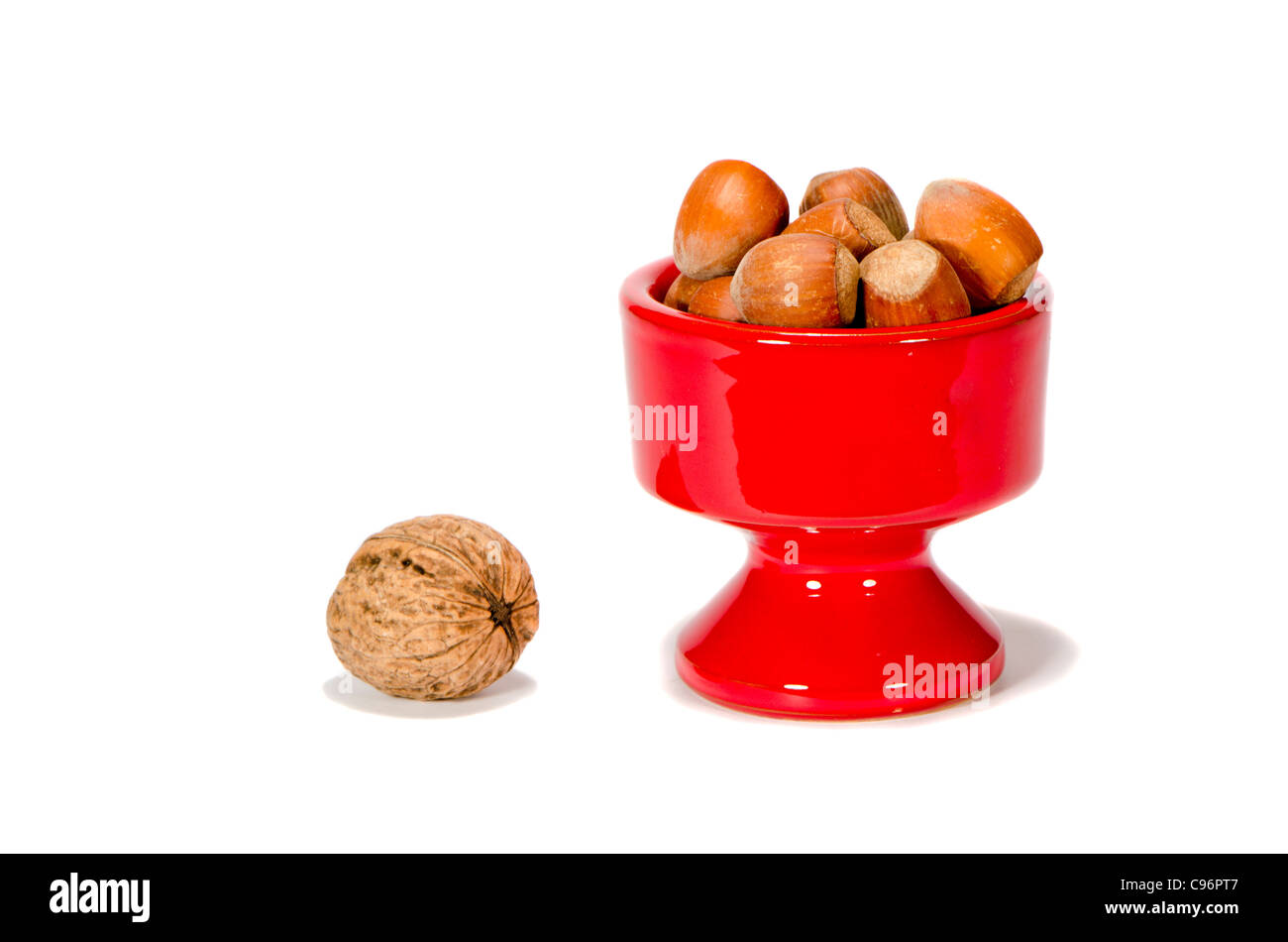 Walnut red nut isolated hi-res stock photography and images - Alamy