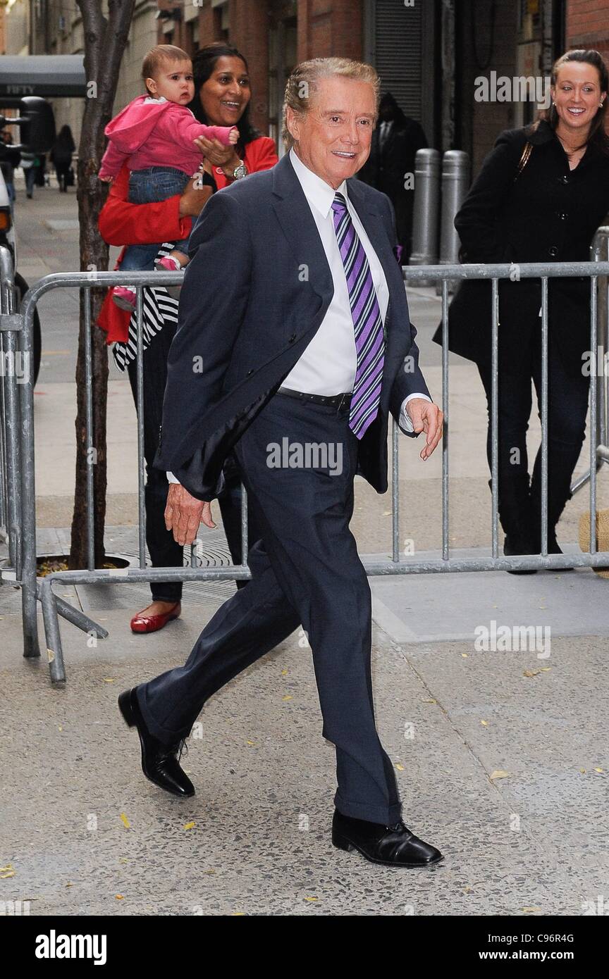 Regis Philbin, enters the 'Live With Regis And Kelly' taping at the ABC ...