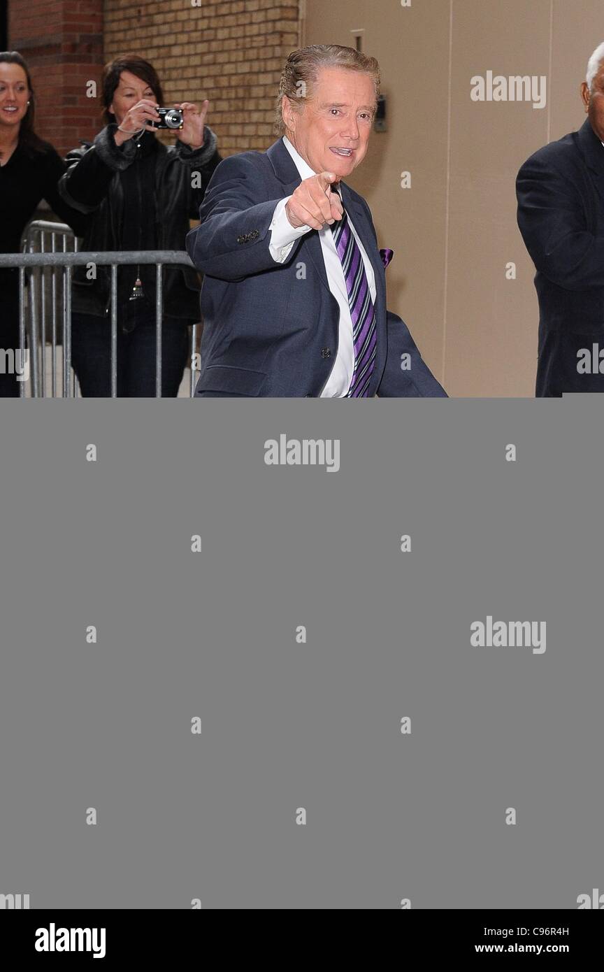 Regis Philbin, enters the 'Live With Regis And Kelly' taping at the ABC ...