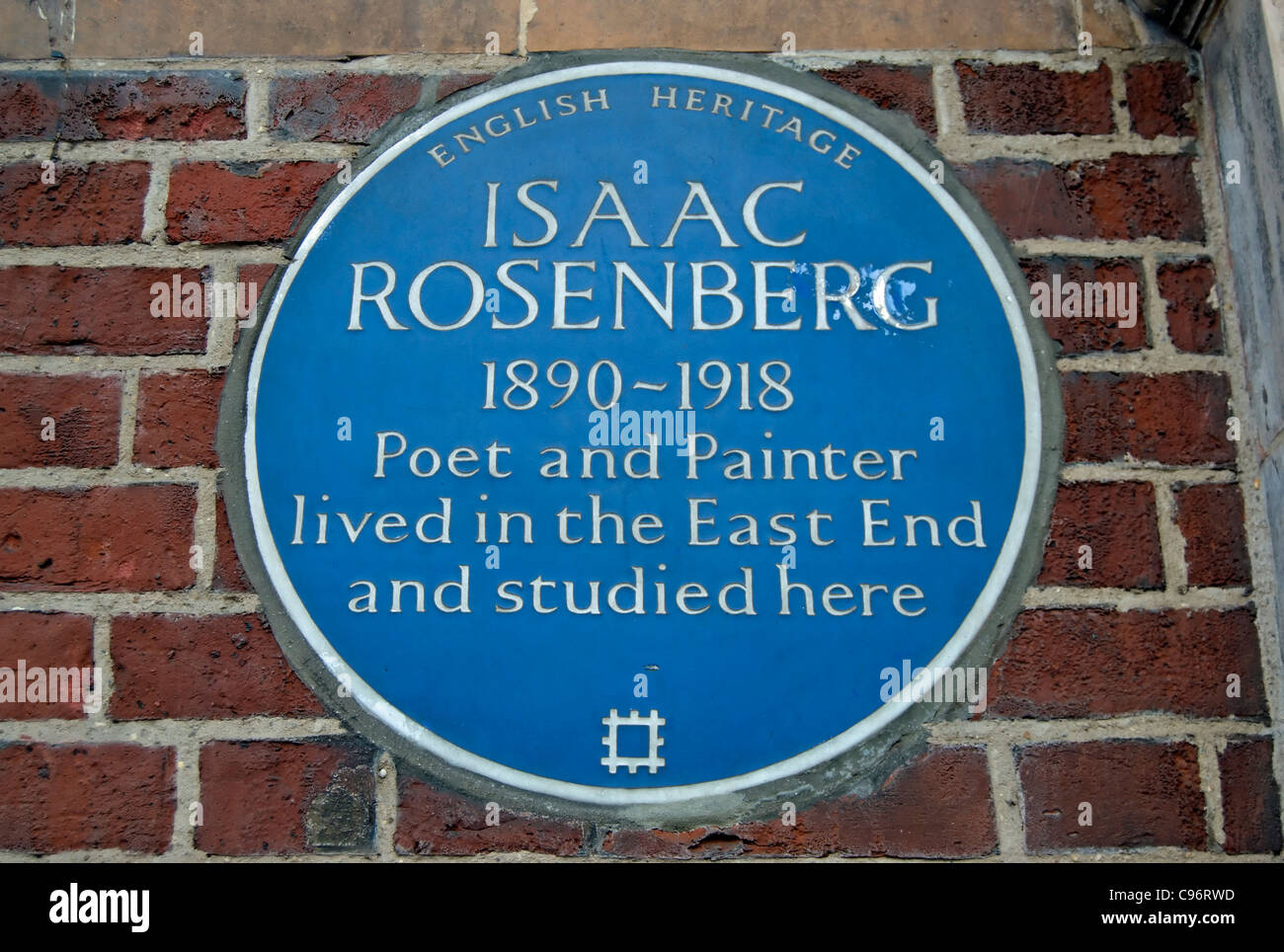 english heritage blue plaque commemorating poet and painter isaac ...