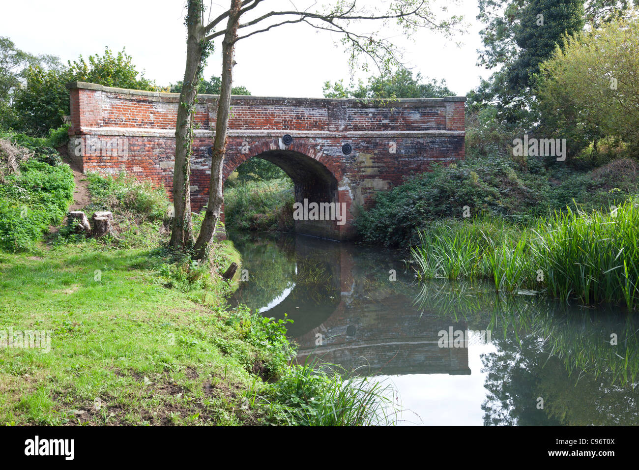 Bridge over the North Walsham and Dilham Canal, Honing, Norfolk Stock ...