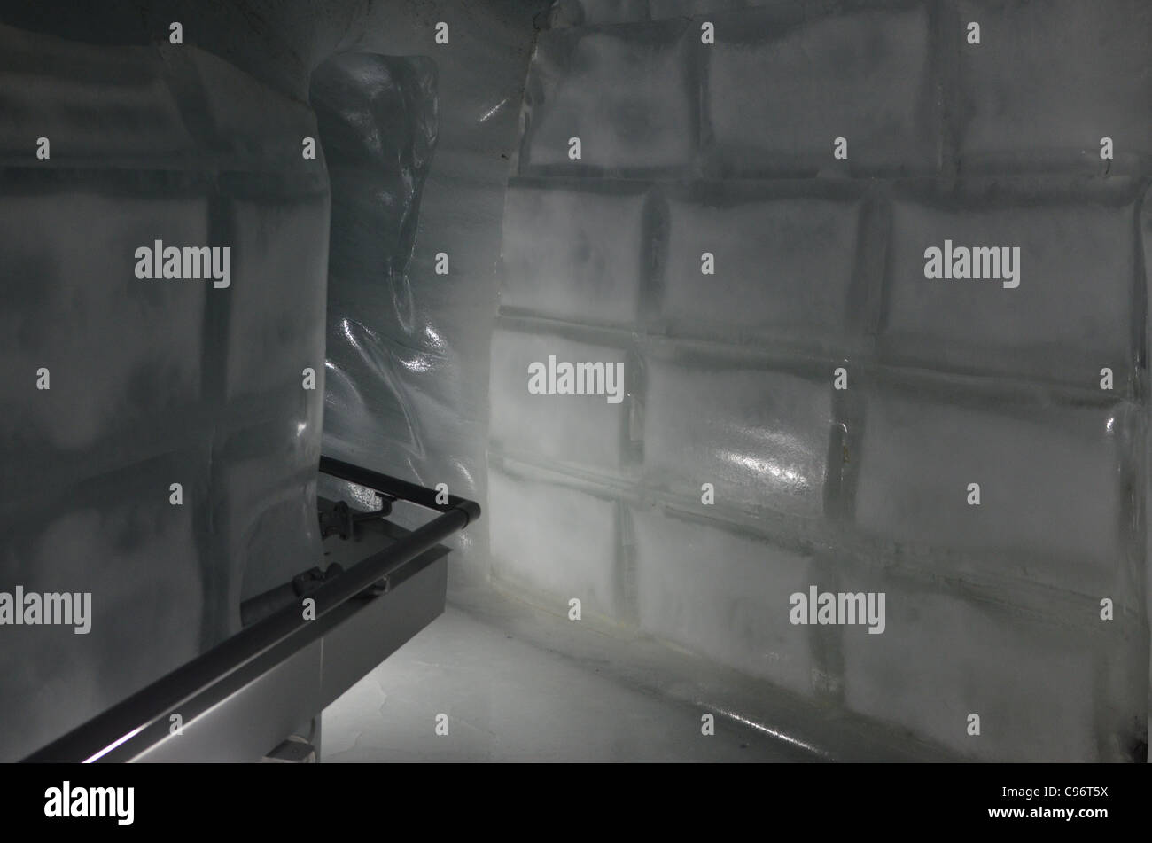 The entrance to the Ice Palace, a visitor attraction consisting of ...