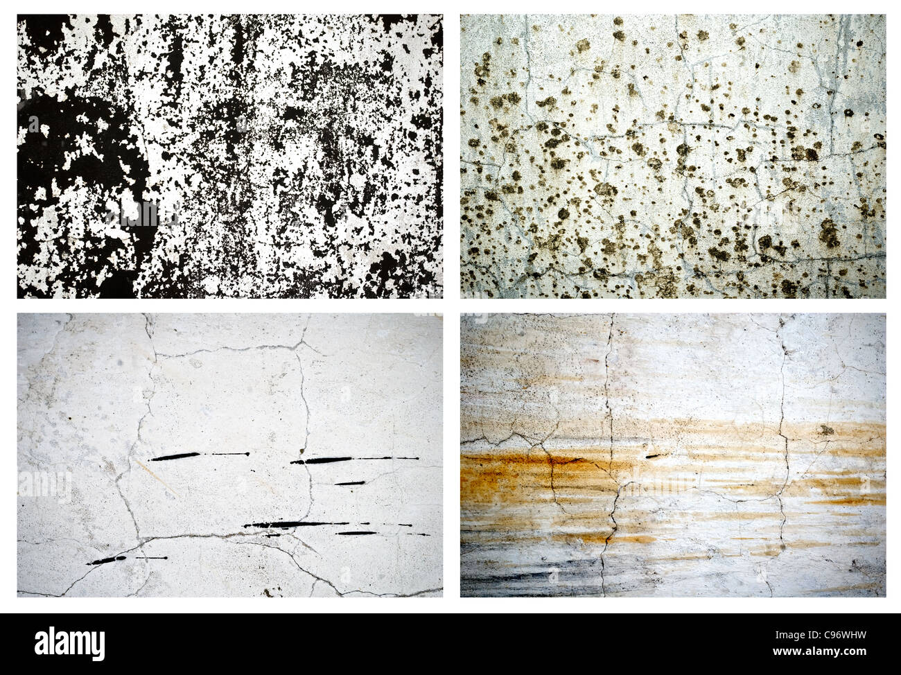 Set of four natural scratched texture background Stock Photo - Alamy