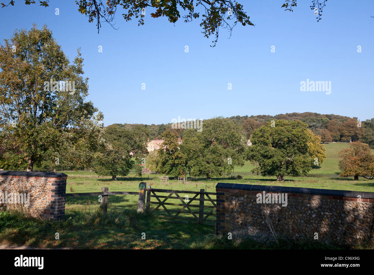 Bayfield Hall and estate near Glandford, Norfolk Stock Photo - Alamy