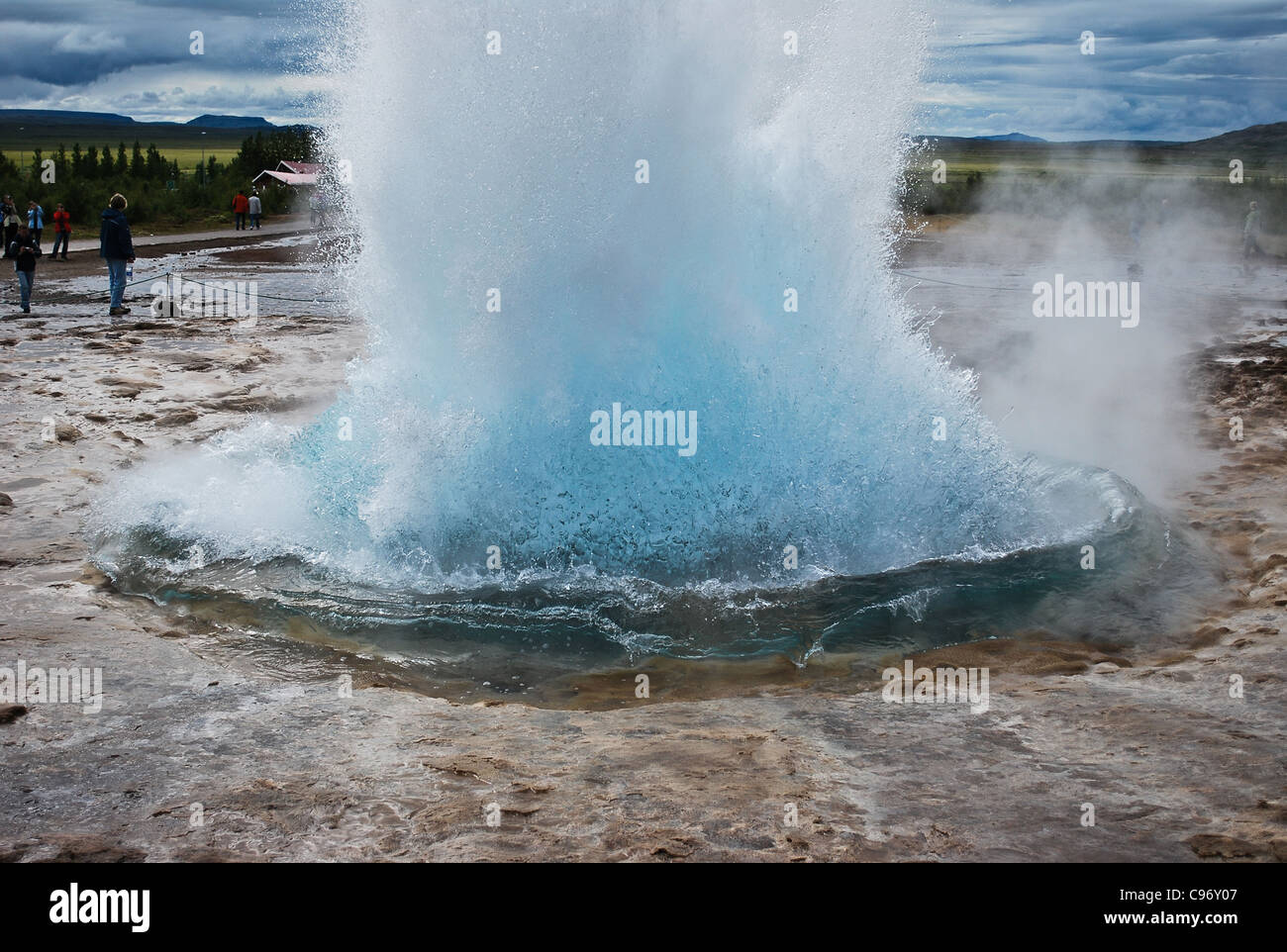 Geyser explosion hi-res stock photography and images - Alamy