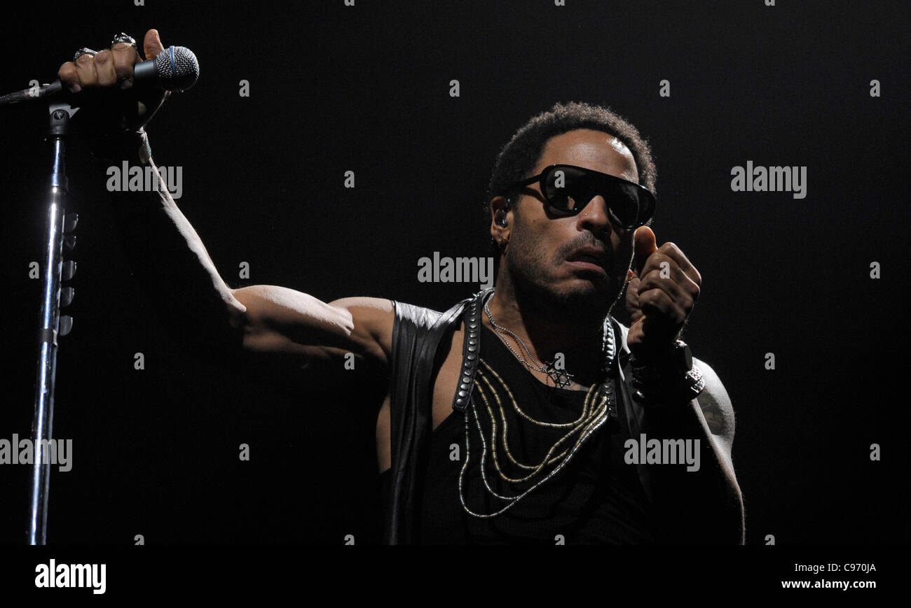 American singer Lenny Kravitz performs in Prague, Czech Republic on ...