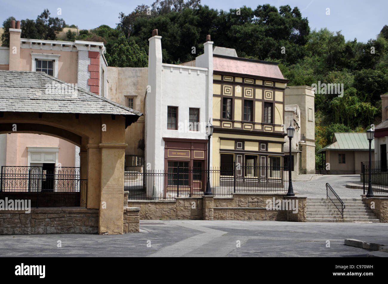 Universal Studios. Sets of films in Hollywood Stock Photo - Alamy