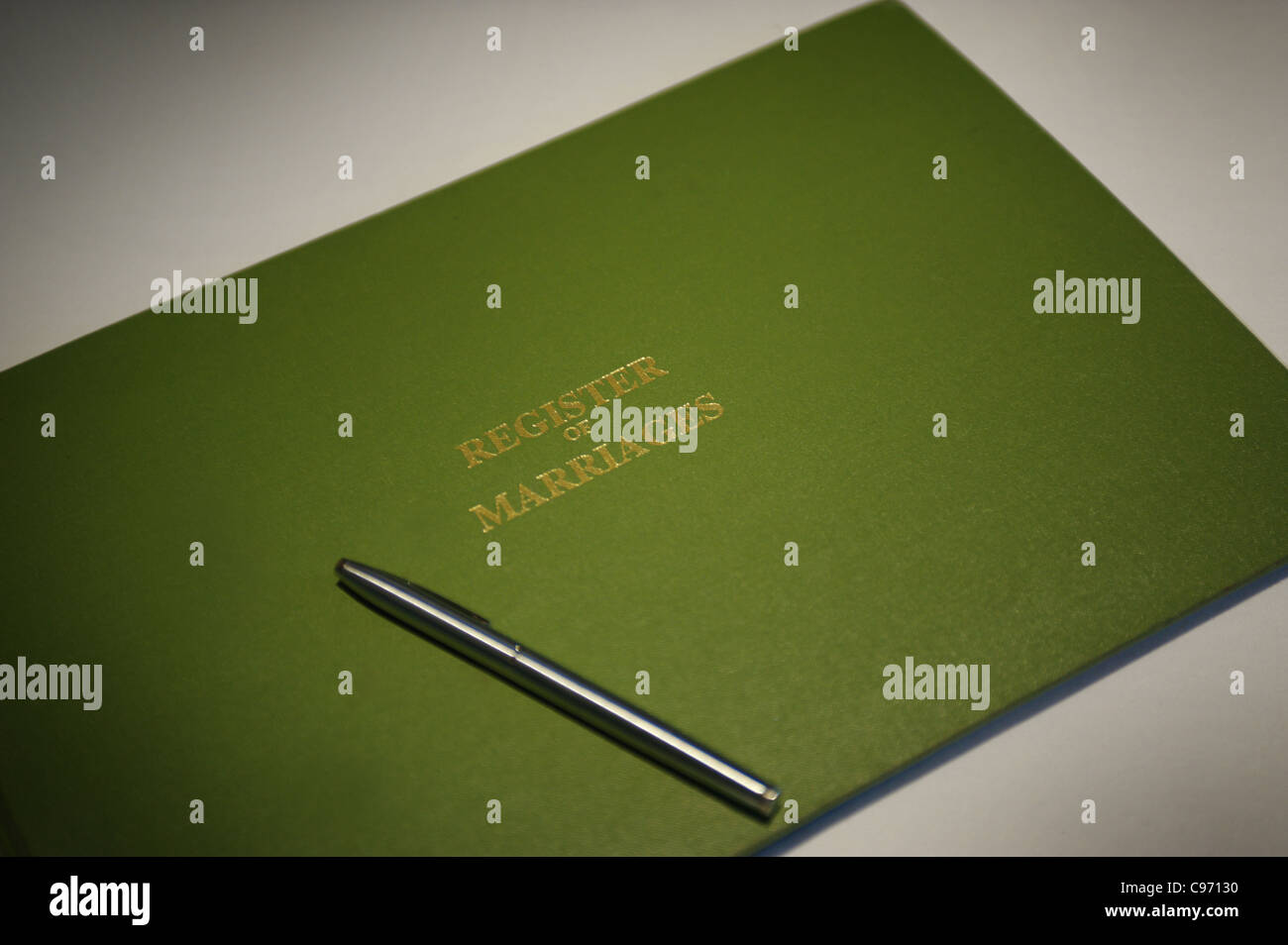 Register of Marriages book. England, UK Stock Photo - Alamy