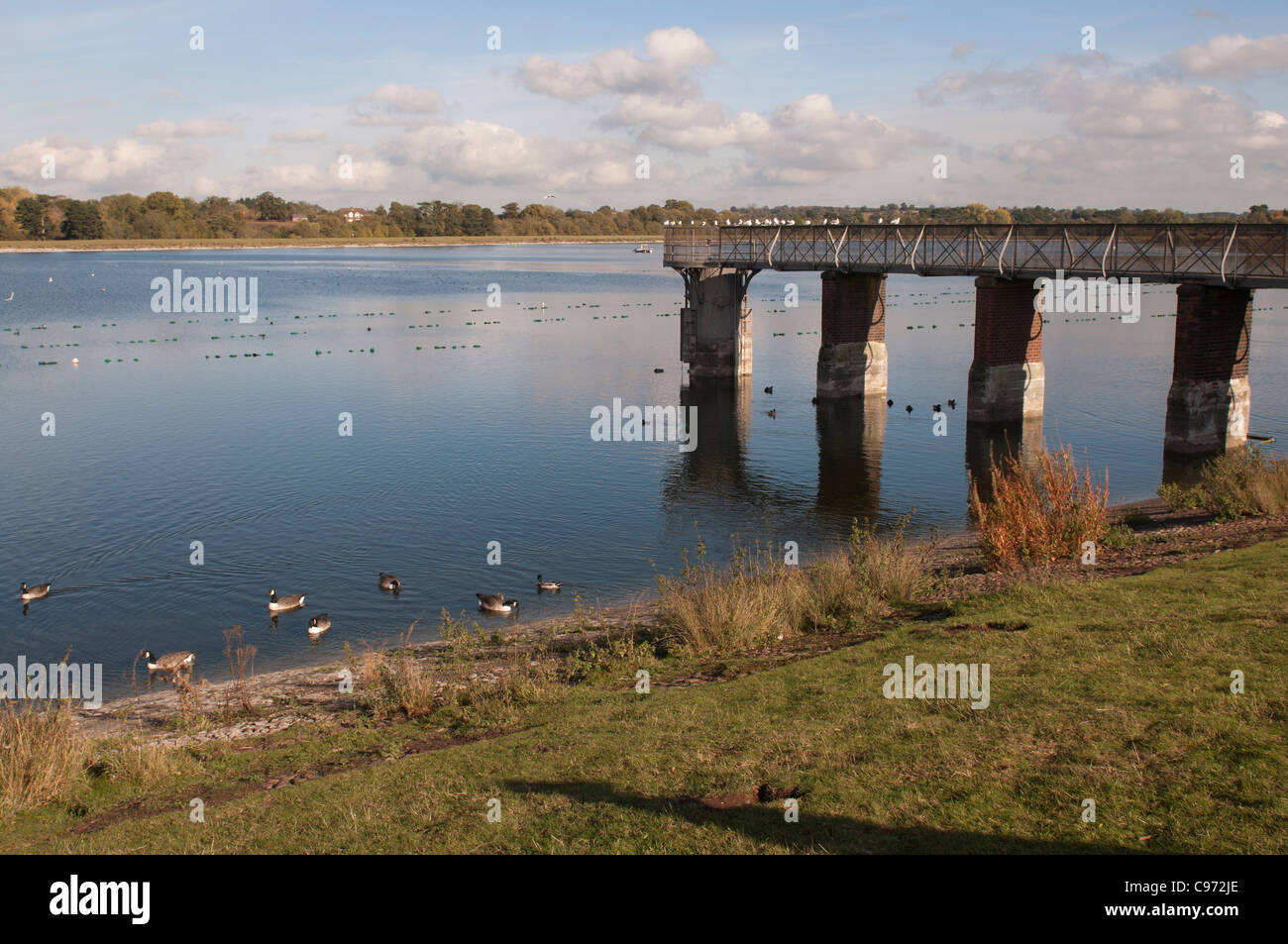 Shustoke Reservoir, Warwickshire, England, UK Stock Photo - Alamy