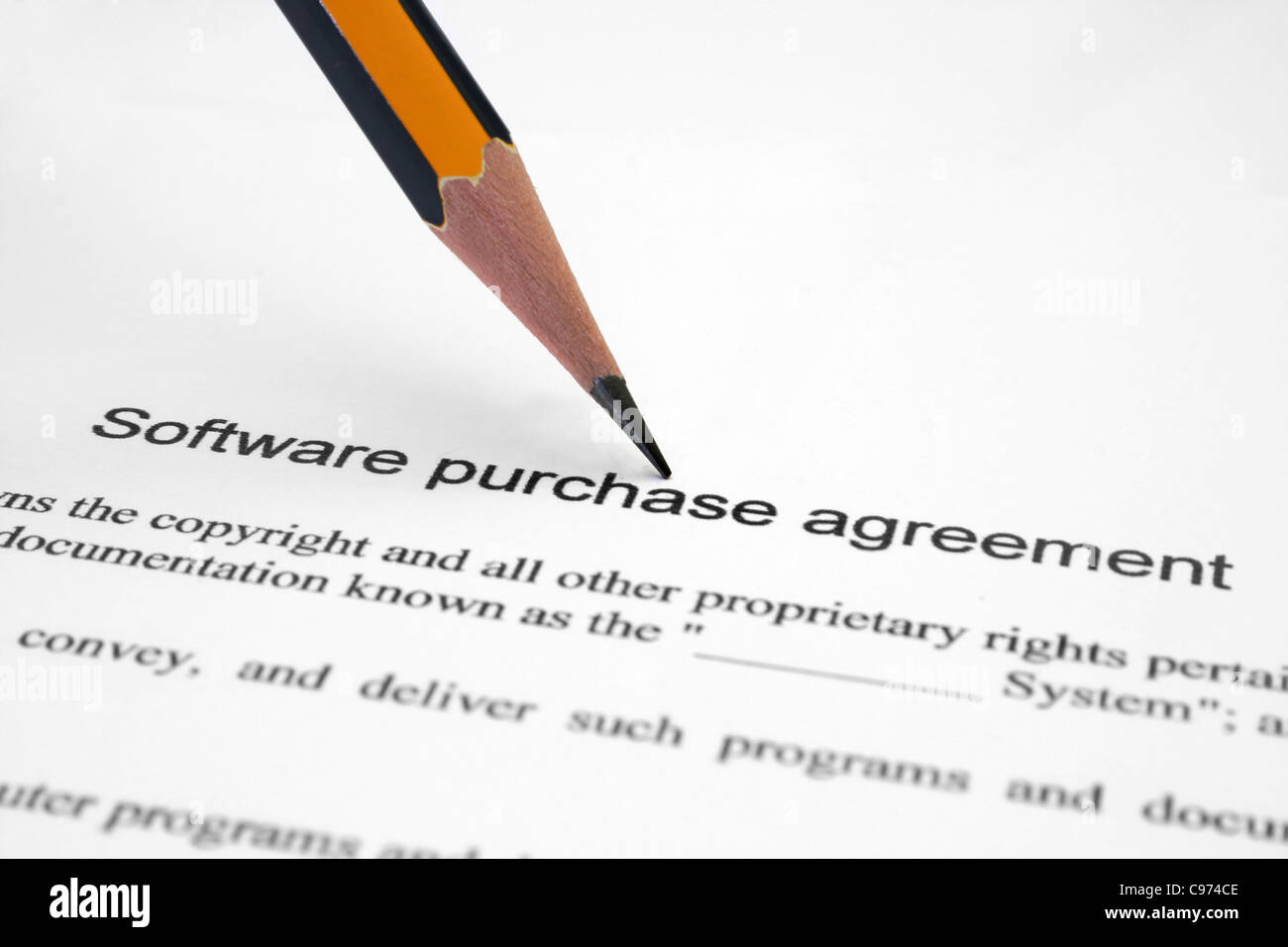 Software license agreement hi-res stock photography and images - Alamy