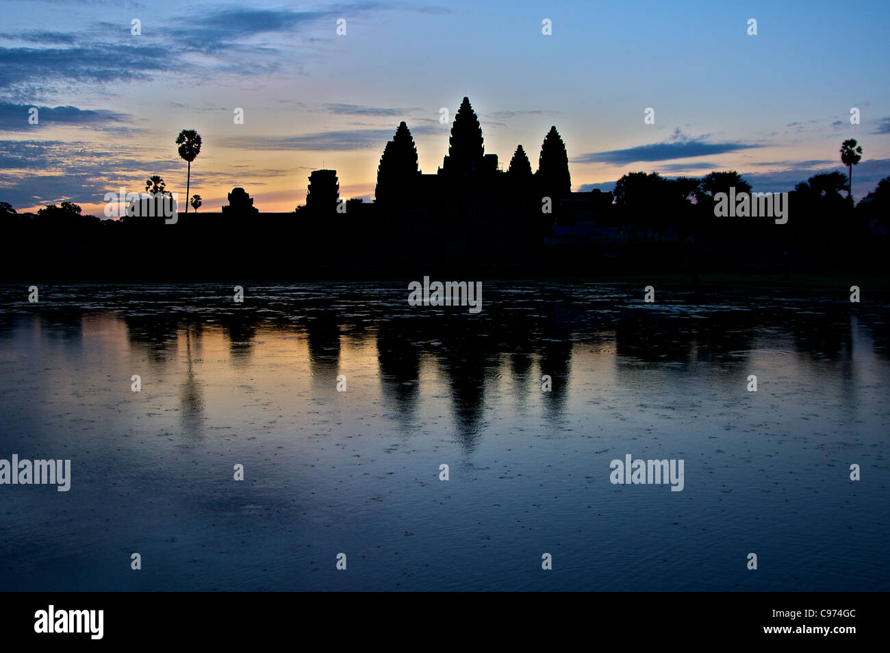 Sunrise View of Angkor Wat Stock Photo - Alamy