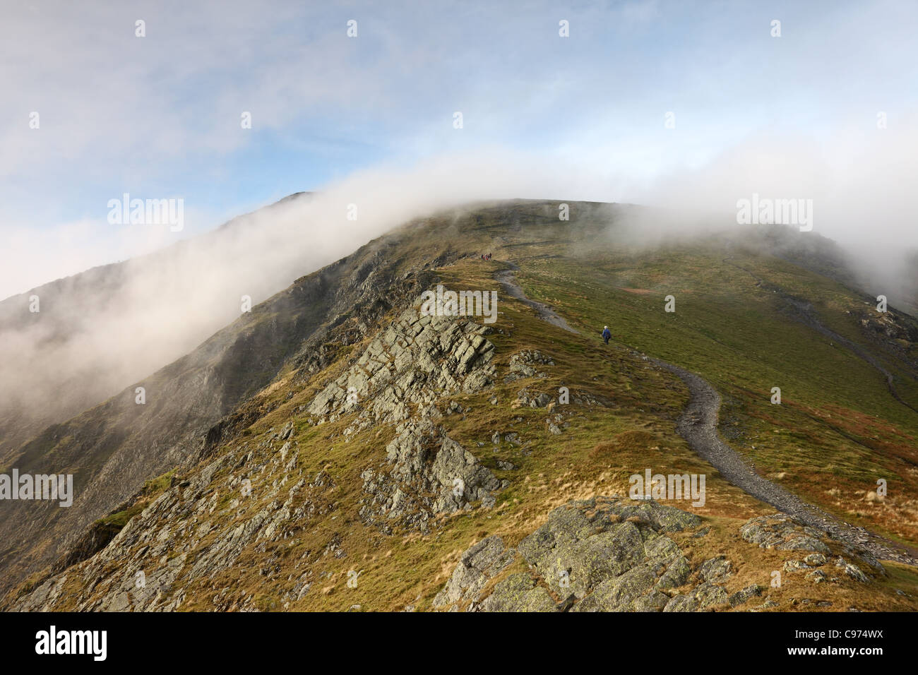 The View Along the Path Leading up Scales Fell Towards the Summit of ...