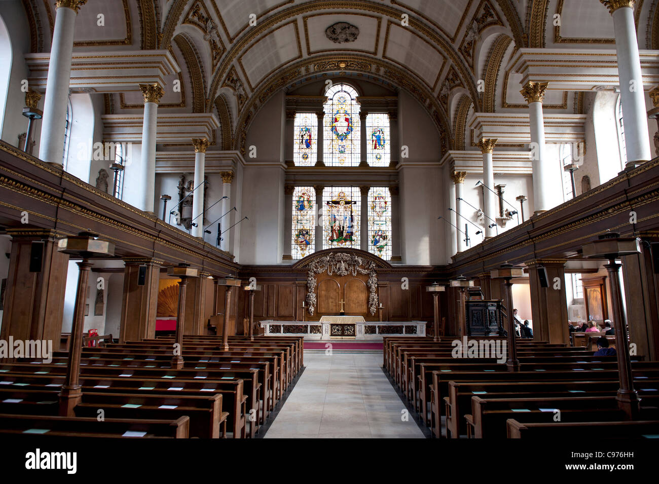 Interior of St James Church Piccadilly London Stock Photo - Alamy