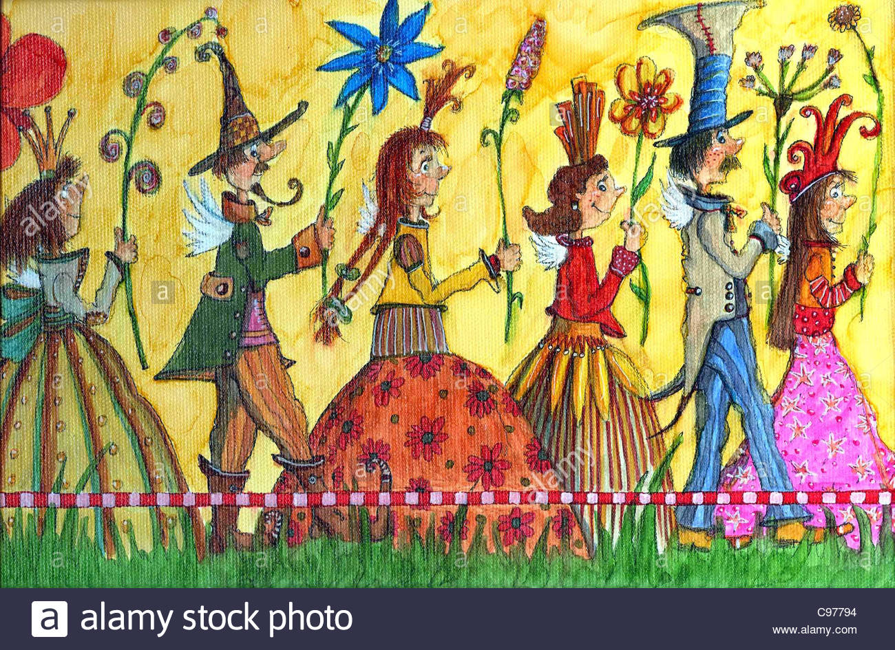 Children Drawing And Wedding Stock Photos & Children Drawing And ...