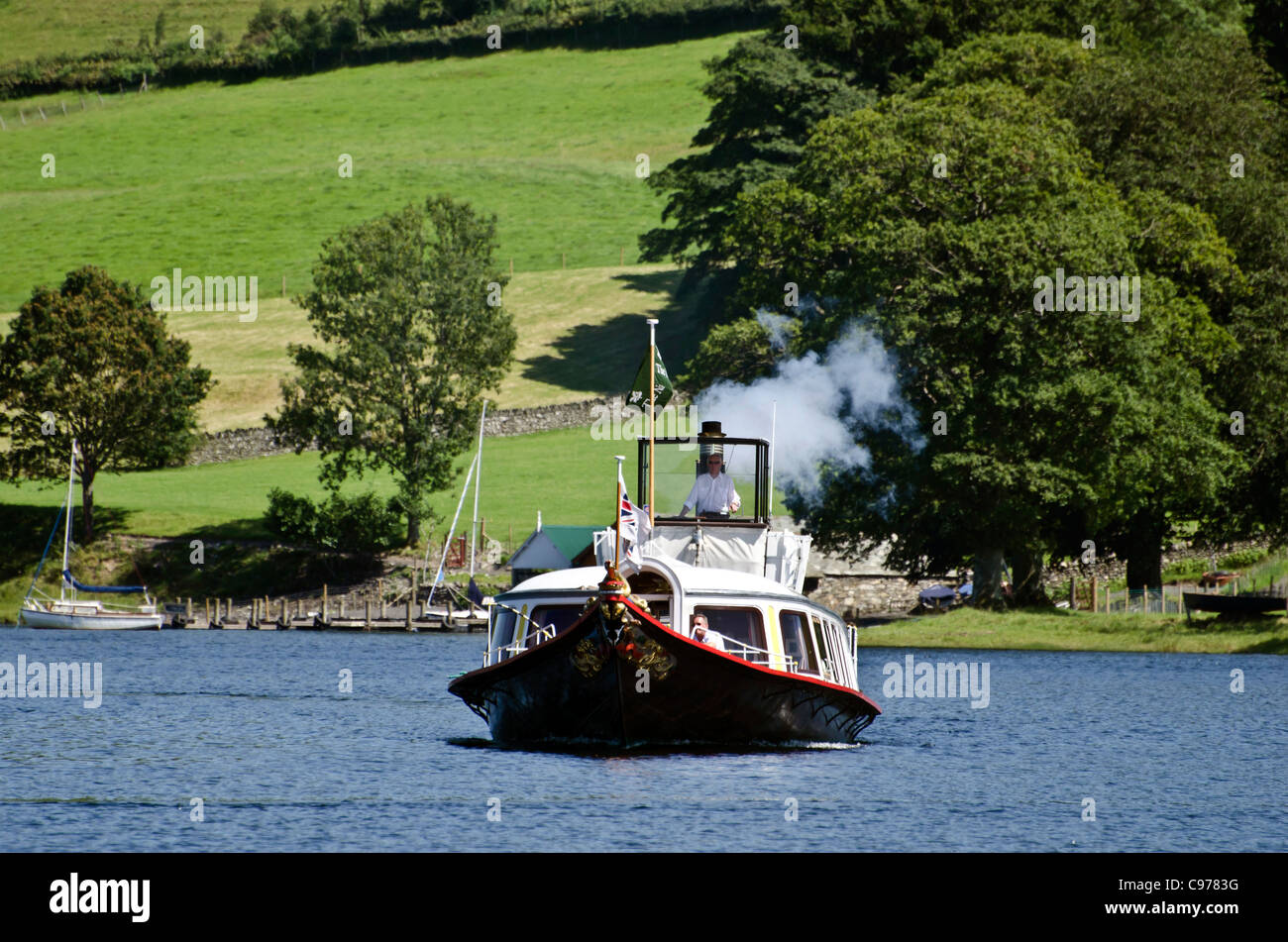 Coniston boat sail england hi-res stock photography and images - Alamy