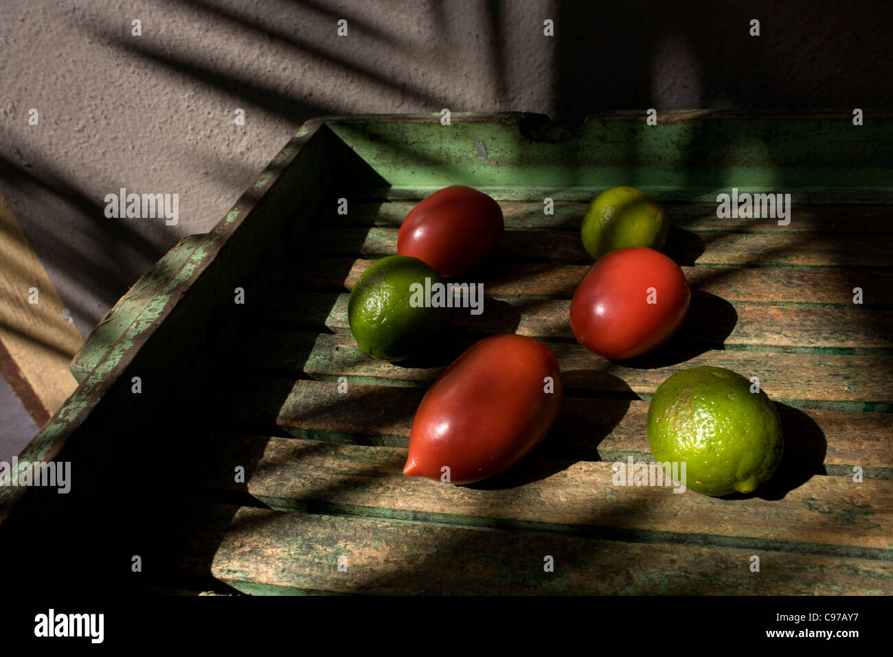 Tomatoes and lemons in the colonial house of chef Monica Patino in Roma ...