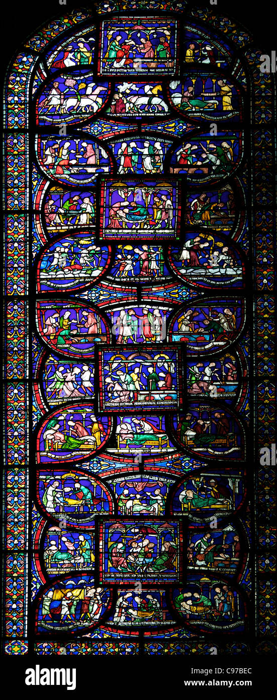 Becket Miracle Window 6, Trinity Chapel ambulatory, medieval stained ...