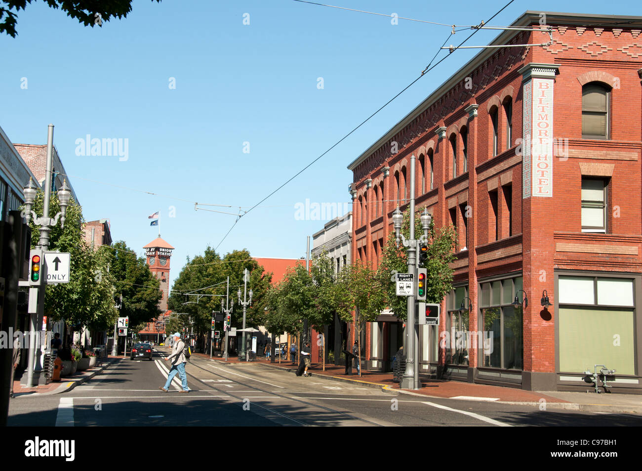 Portland Down Town City Oregon United States of America USA Stock Photo ...