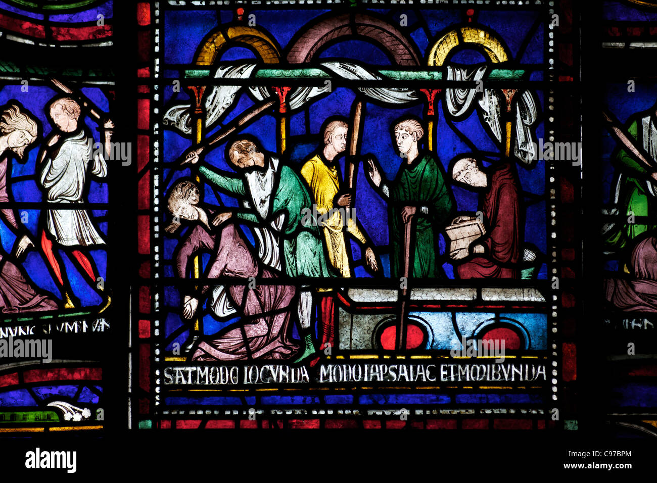 Mad Matilda of Cologne, Becket Miracle Window 6, Trinity Chapel ...