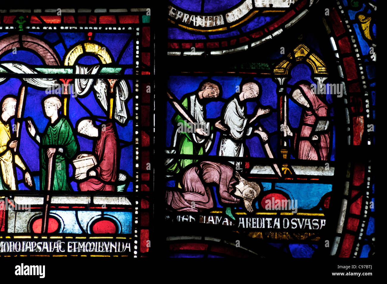 Mad Matilda of Cologne, Becket Miracle Window 6, Trinity Chapel ...