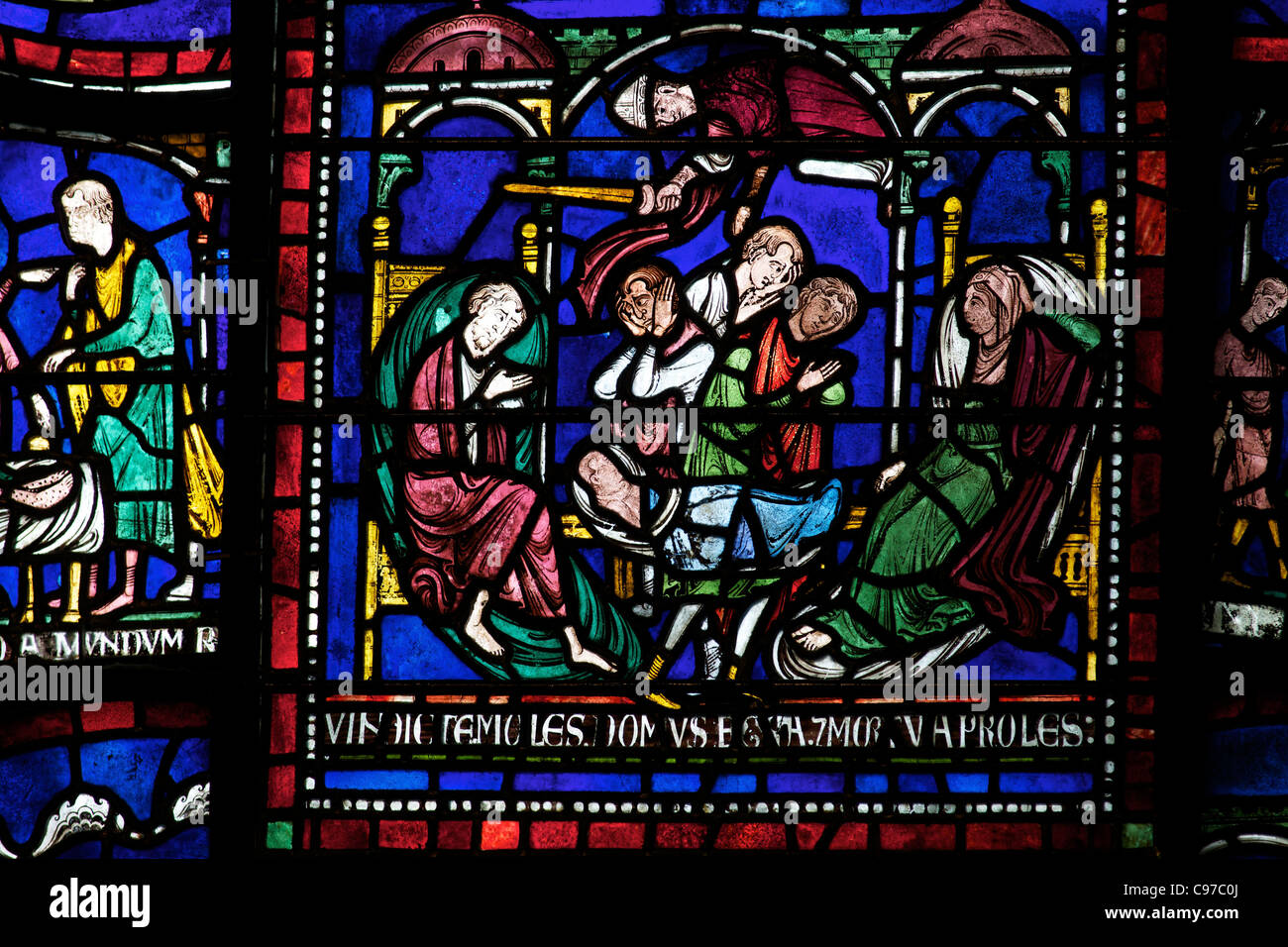 Plague in the House of Jordan Fitz-Eisulf, Becket Miracle Window 6 ...