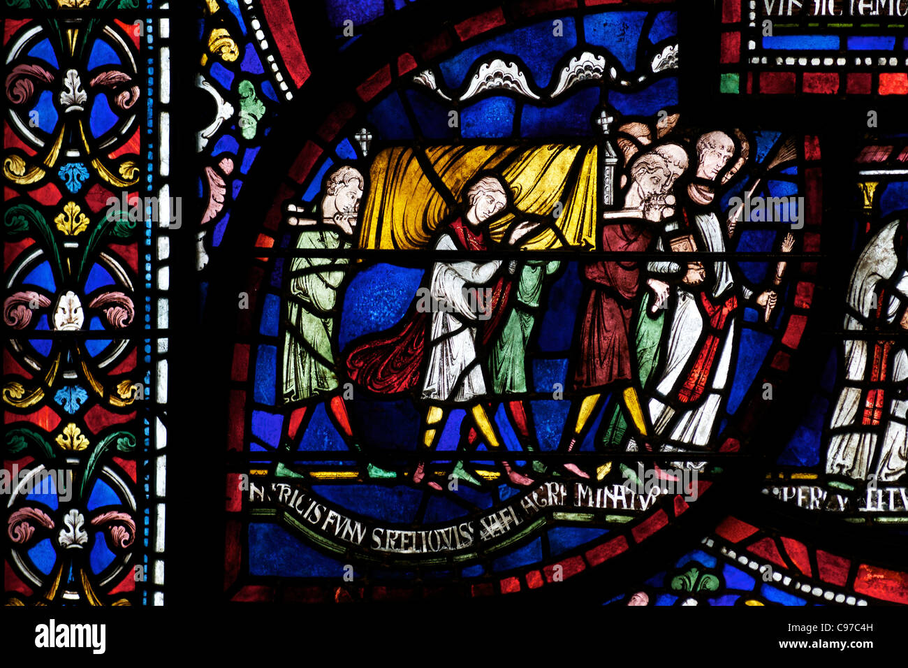 Plague in the House of Jordan Fitz-Eisulf, Becket Miracle Window 6 ...