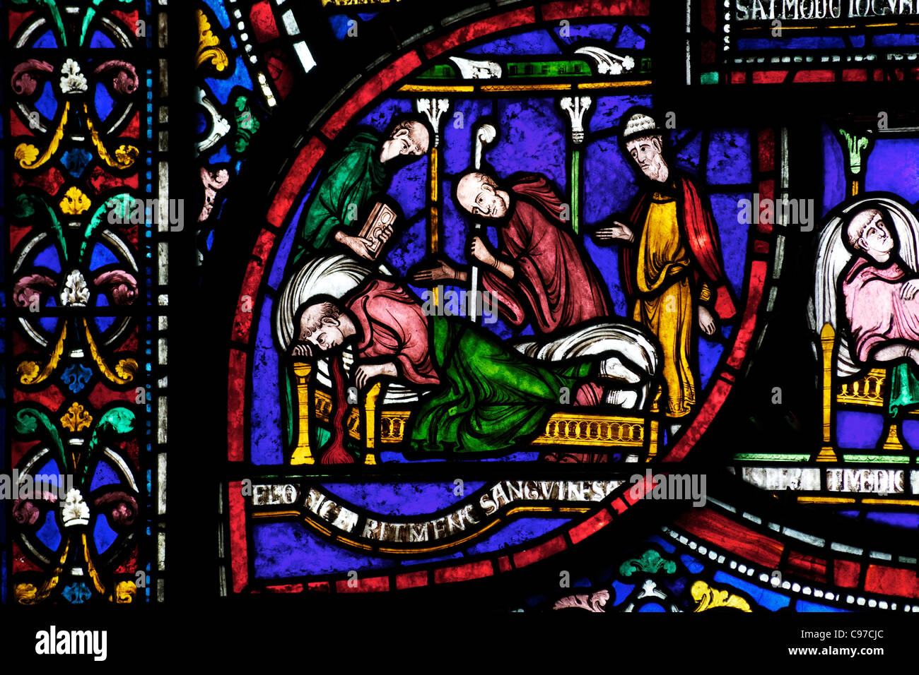 Becket Miracle Window 6, Trinity Chapel Ambulatory, medieval stained ...