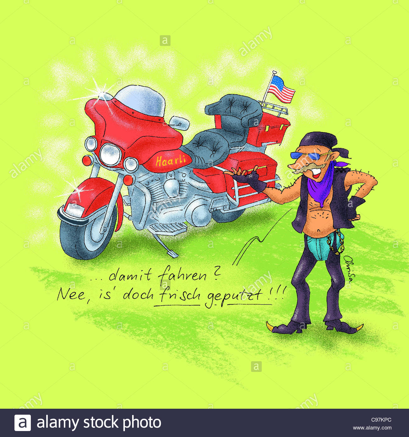 Vector Cartoon Motorcycle Stock Photos & Vector Cartoon Motorcycle ...