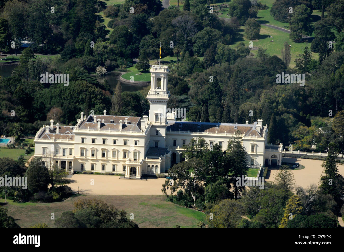 Government House, the residence of the Governor of Victoria in ...