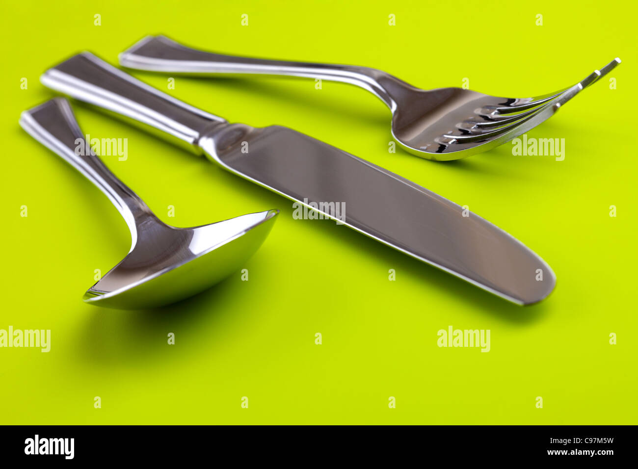 Plain silverware hi-res stock photography and images - Alamy