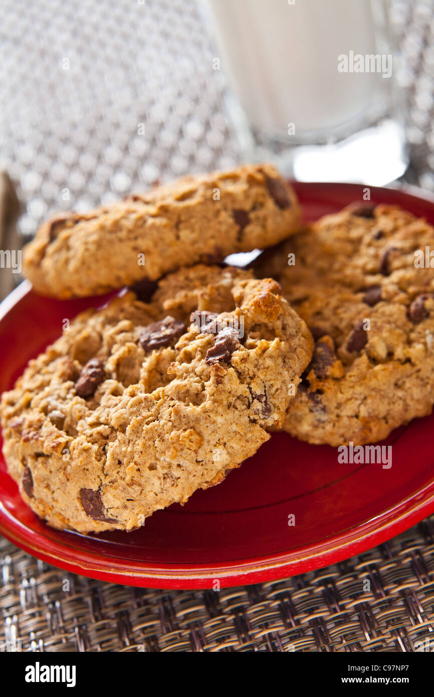 Oatmeal cookies milk glass hi-res stock photography and images - Alamy