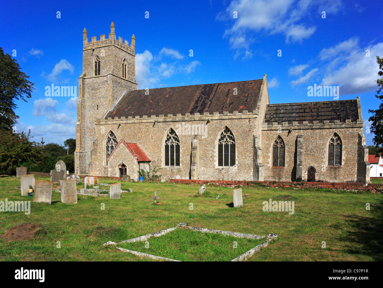 The parish Church of St Mary the Virgin at Elsing, Norfolk, England ...