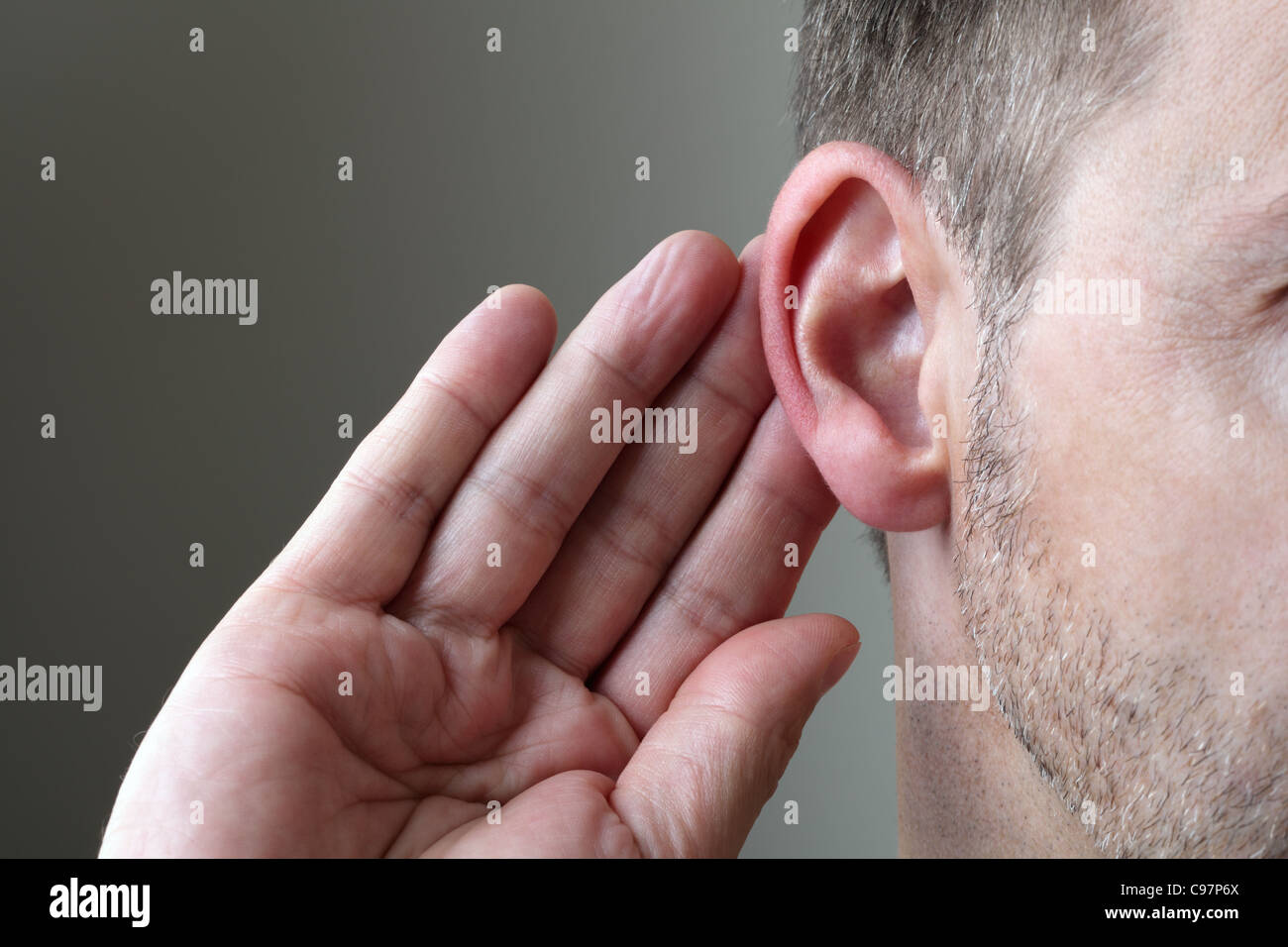 He listening hi-res stock photography and images - Alamy