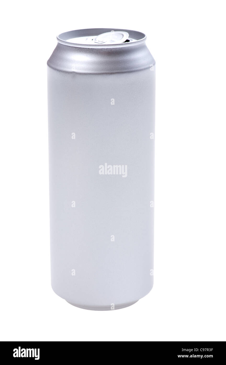 object on white - beverage can close up Stock Photo - Alamy