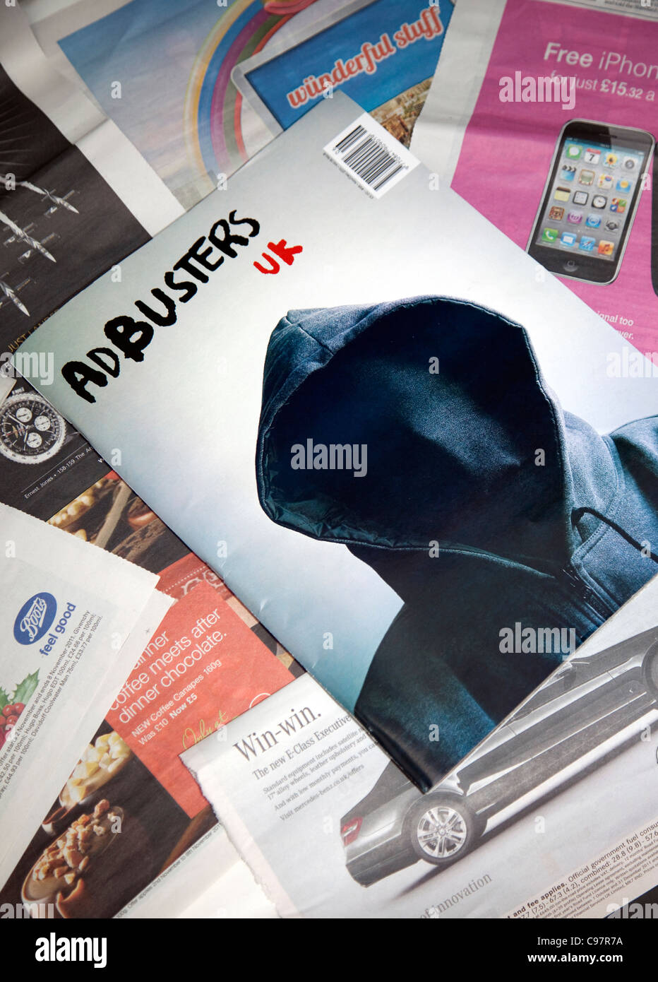 Adbusters UK magazine, London Stock Photo - Alamy