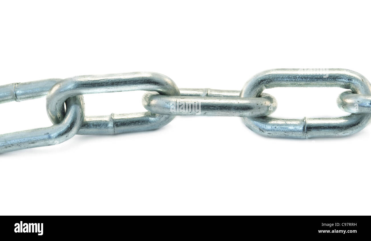 chain isolated on a white background Stock Photo - Alamy
