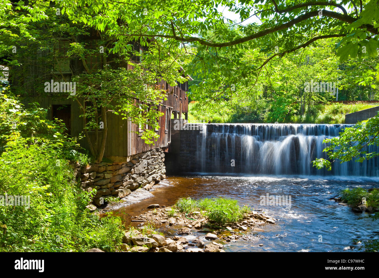 Old Sawmill in North Leverett, Massachusetts Stock Photo - Alamy