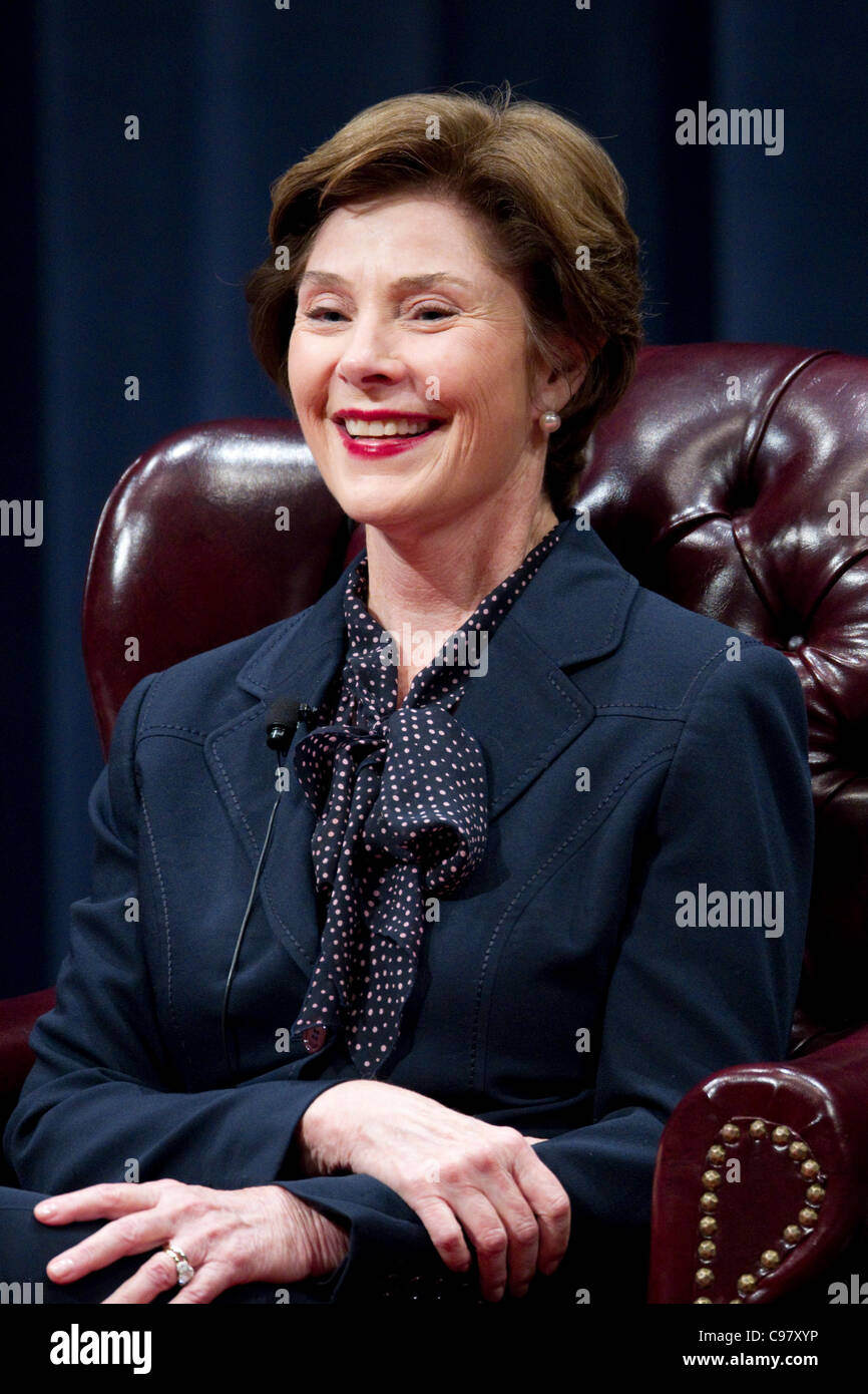 Former U.S. First Lady Laura Welch Bush discusses her White House ...