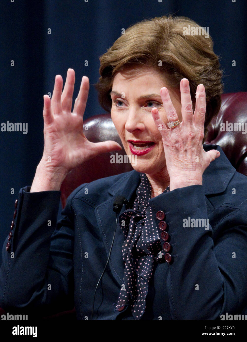 Former U.S. First Lady Laura Welch Bush discusses her White House ...