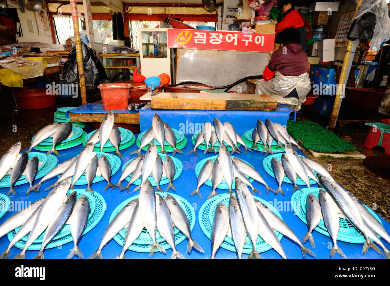 Jagalchi Fish Market, Busan, South Korea Stock Photo - Alamy