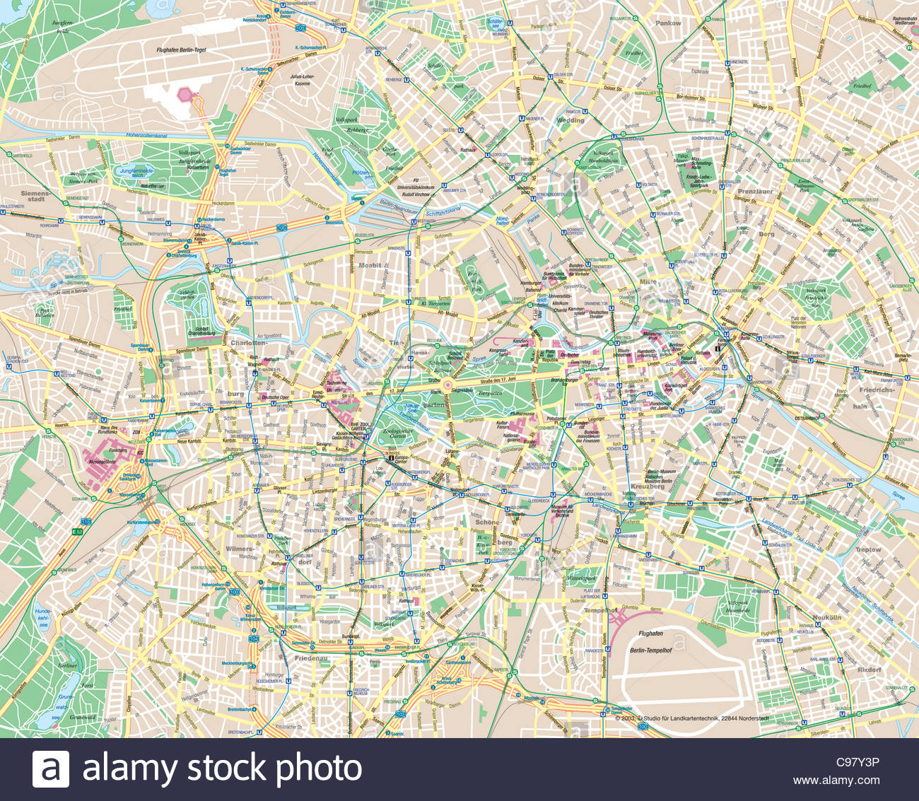 Map Of Berlin Stock Photos & Map Of Berlin Stock Images - Alamy